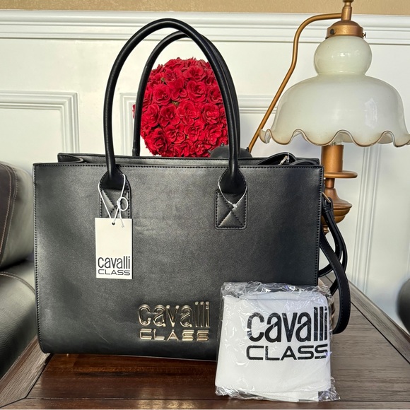 Cavalli Class | Bags | New Cavalli Class Modena Top Handle Large Tote ...